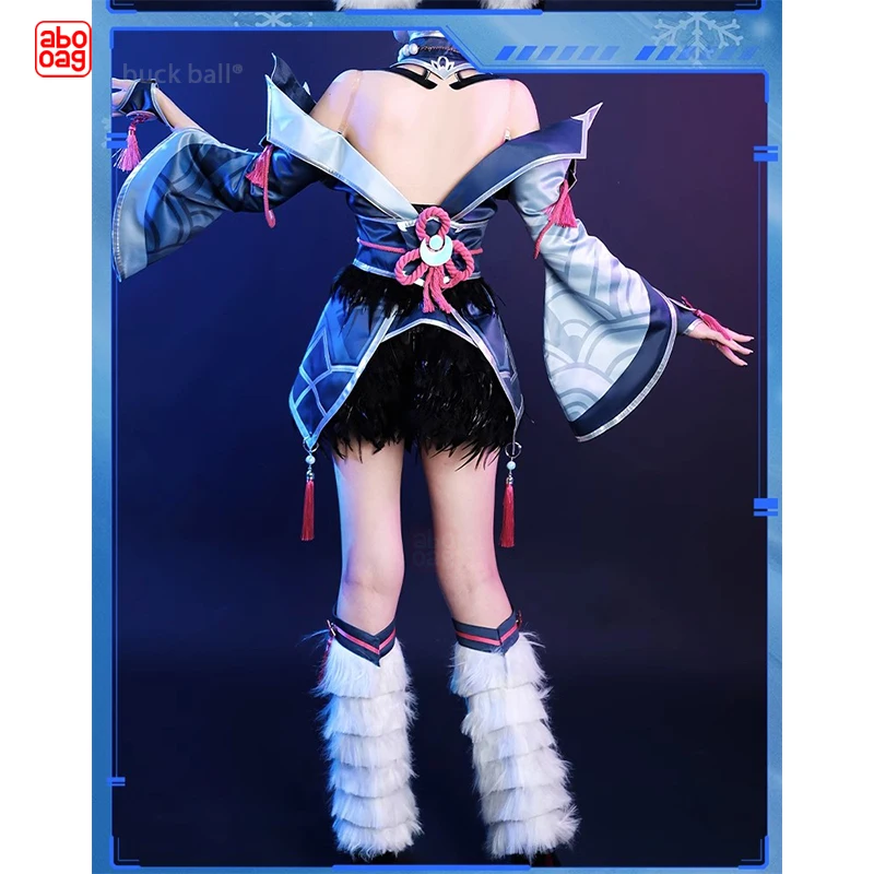 Lol Nine Tailed Fox Snow Moon Ahri Cosplay Costume Snow Moon Ahri ...