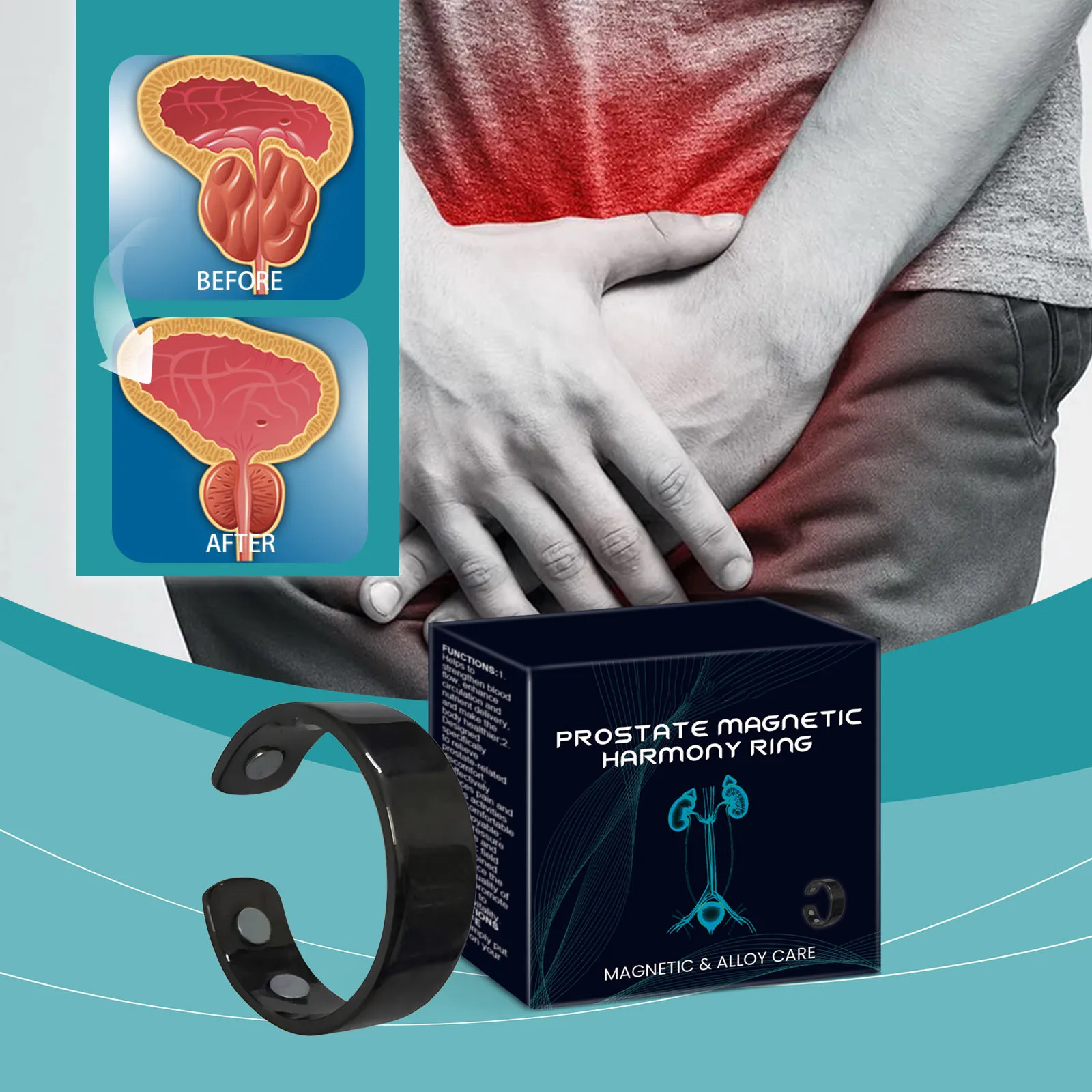 Prostate Ring Soothes And Improves Circulation Prostate Care Enhances ...