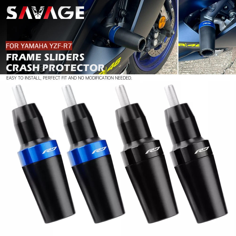 R7 Frame Sliders Crash Protector For Yamaha Yzf-r7 2021 2022 Yzfr7 ...