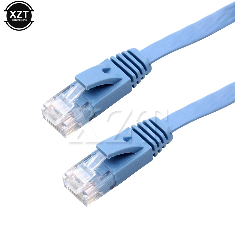 High-Quality-Sky-Blue-15m-CAT6-Flat-UTP-Ethernet-Network-Cable-RJ45 ...