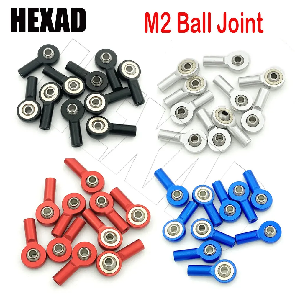 10PCS M2 Ball Joint KIT Metal Universal Joint Ball Head Buckle Steering ...