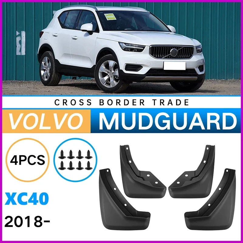 Mudflaps Fender For Volvo XC40 2018-2024,Mud Flaps, Splash Guards ...