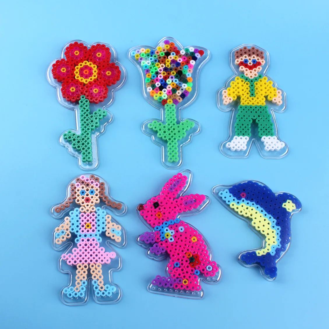 6-Pcs-Set-5mm-Hama-Beads-Making-Pegboards-Fuse-Beads-Boards-Creative ...