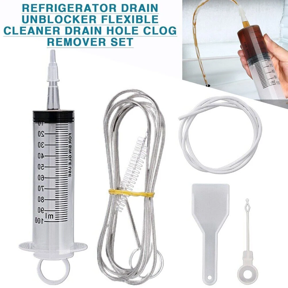 5Pcs-Set-Clean-Brush-Kit-for-Refrigerator-Drain-Wash-Brush-Suction ...