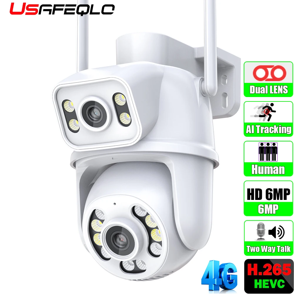 4G-3K-6MP-Dual-Lens-PTZ-Wifi-IP-Camera-5X-Zoom-Human-Detect-Color-Night ...