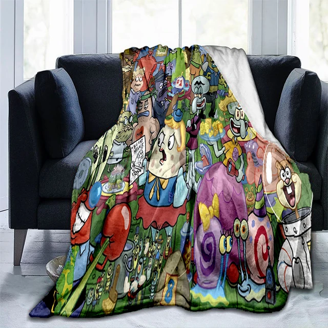 Spongebob Blanket And Pillow