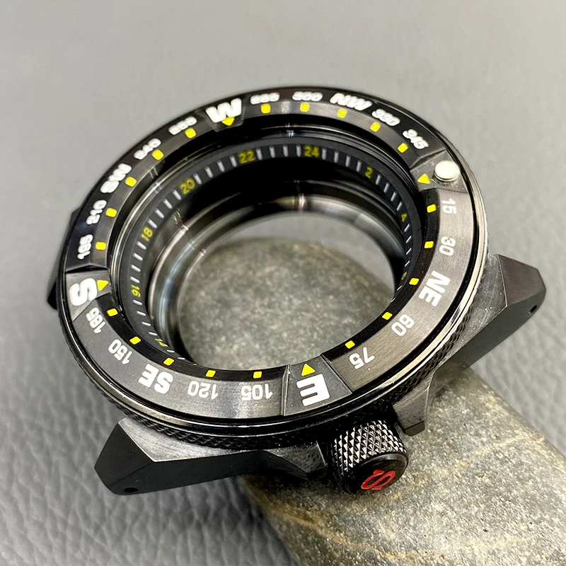 Seiko-King-Samurai-NH35-Case-Stainless-Steel-Bezel-Insert-Fits-Crown-at ...