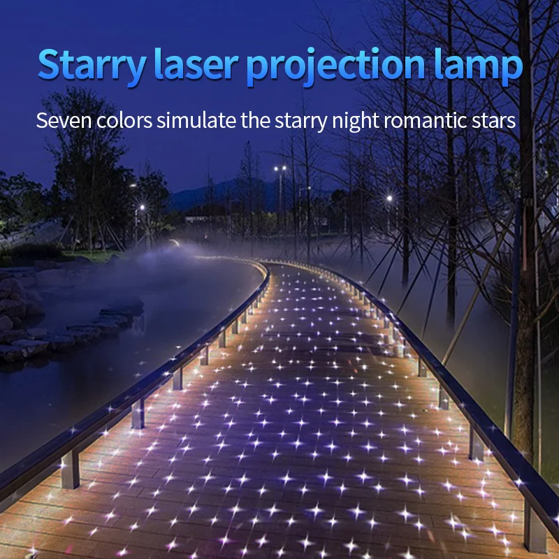 Dynamic-starry-sky-laser-firefly-projection-lighting-Park-courtyard ...