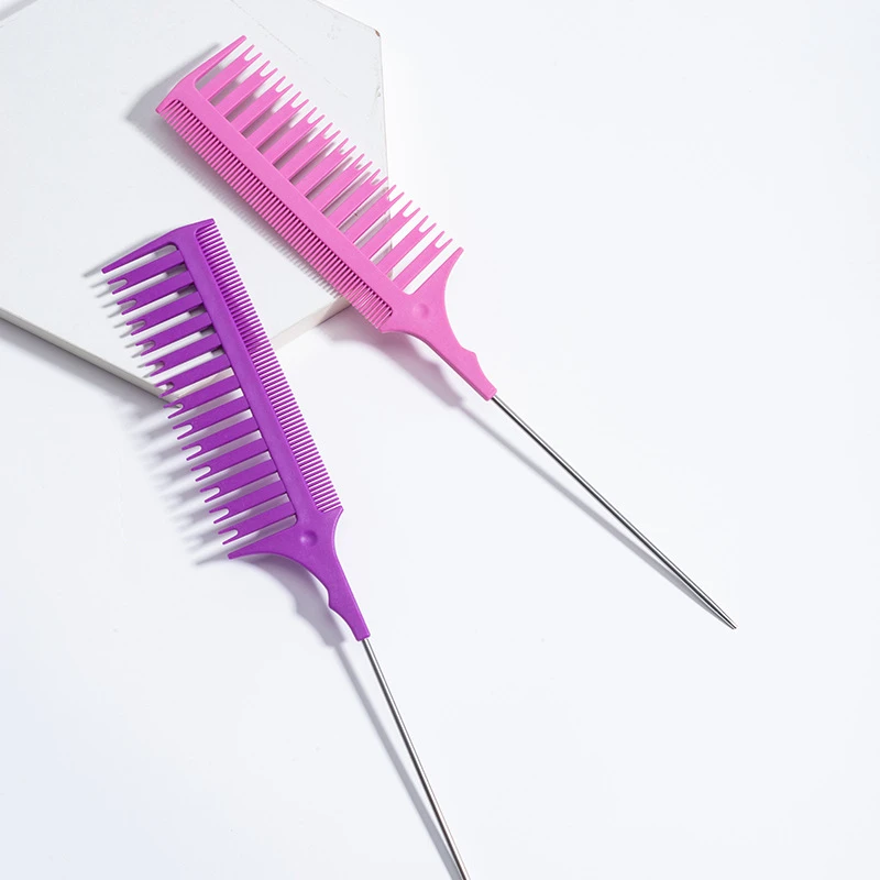 Tip-tail Hairdressing Comb Dyeing Comb Hair Partition Double-sided ...