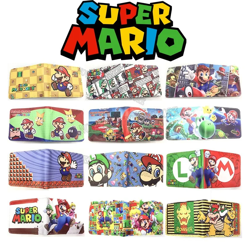 Super-Mario-PU-Wallet-Cartoon-Figure-Luigi-Coin-Purse-Fashion-Students ...