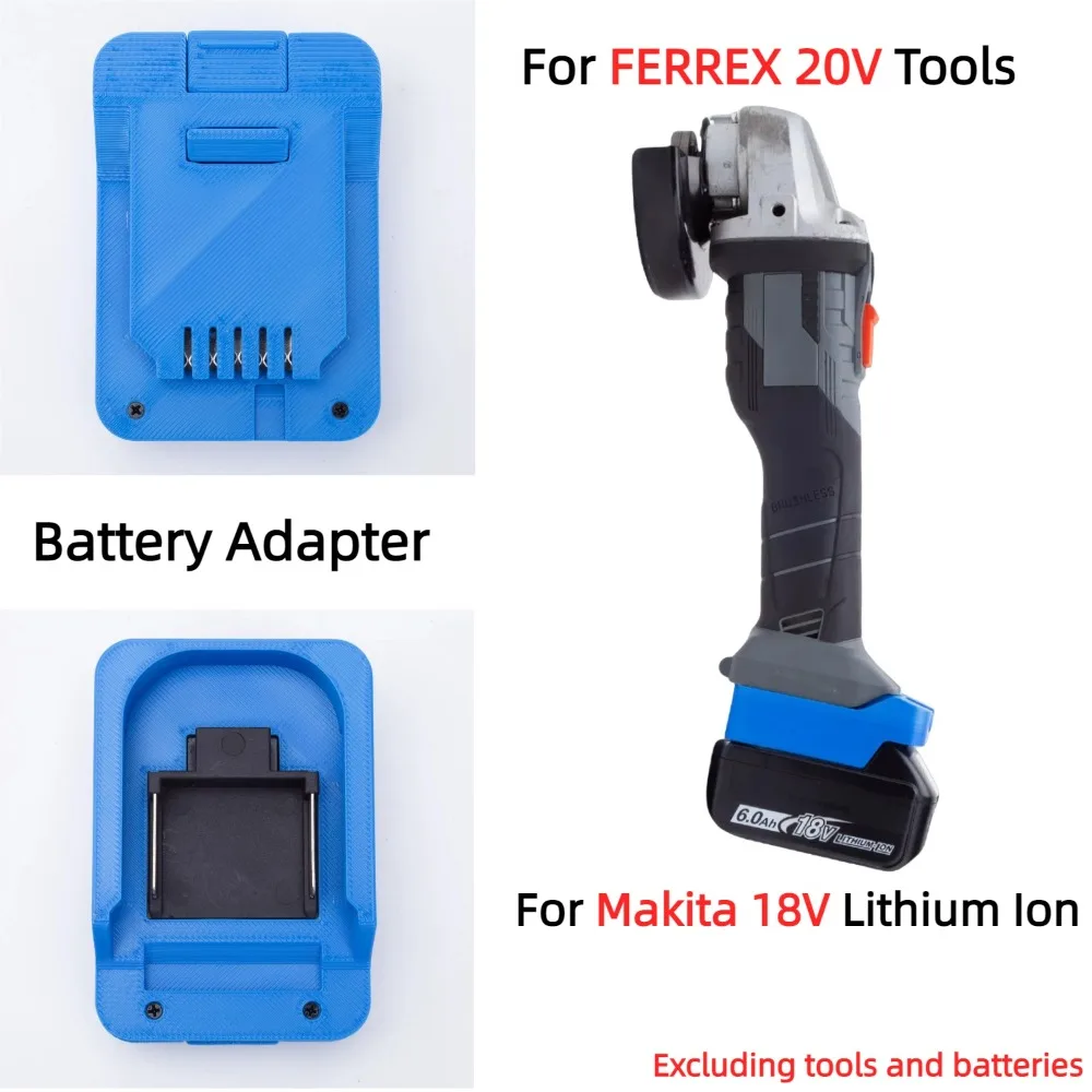 Battery-Adapter-For-Makita-18V-Lithium-Battery-Converter-TO-FERREX-20V ...