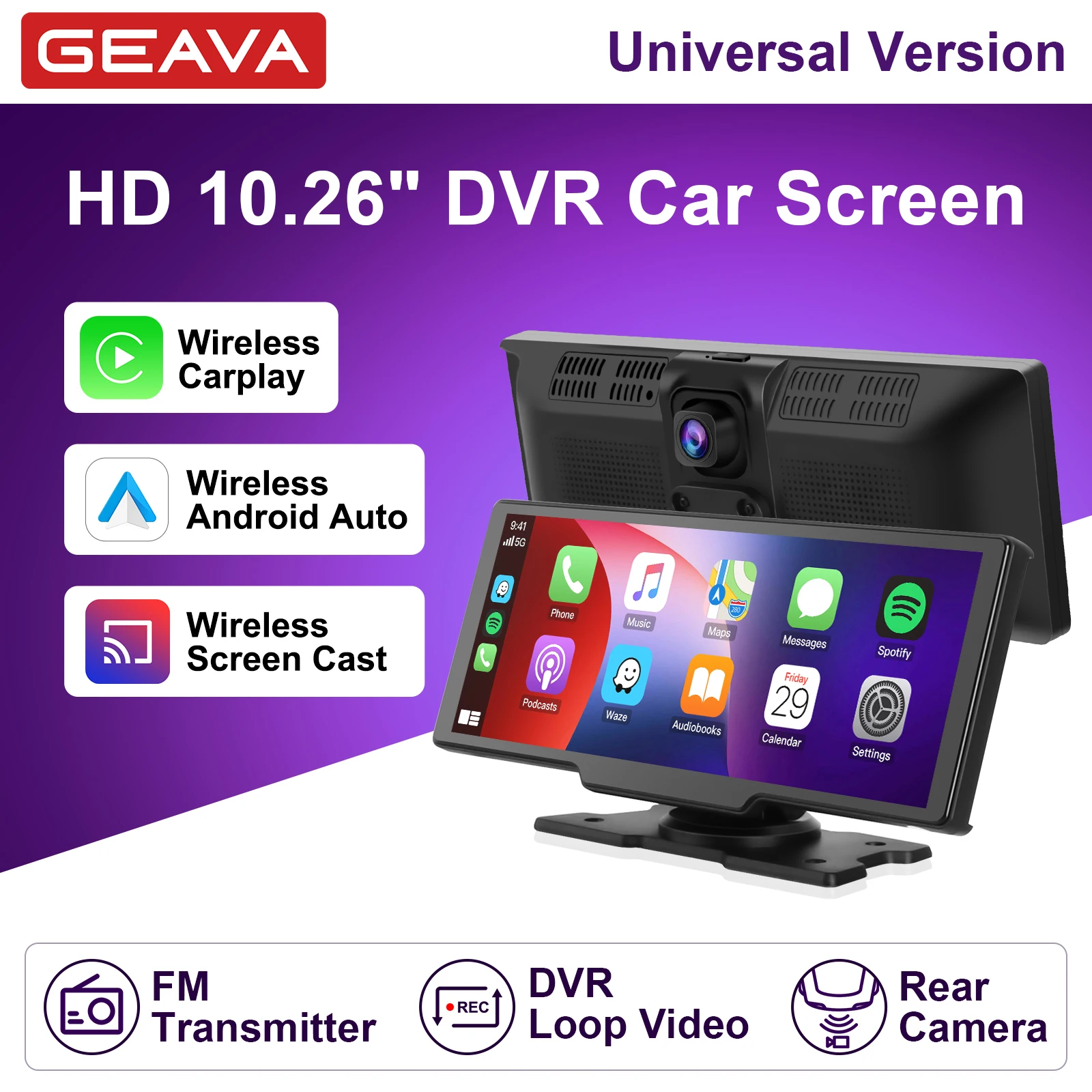 10-26-universelle-drahtlose-Carplay-Bildschirm-Auto-Monitor-Android ...