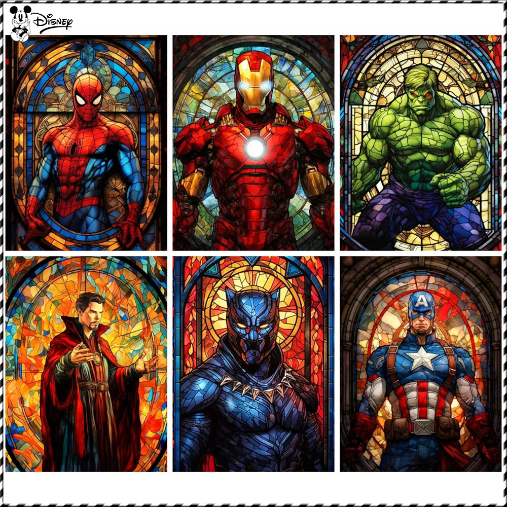 Disney-Avengers-Diamond-Embroidery-Marvel-Characters-Full-Round-Mosaic ...