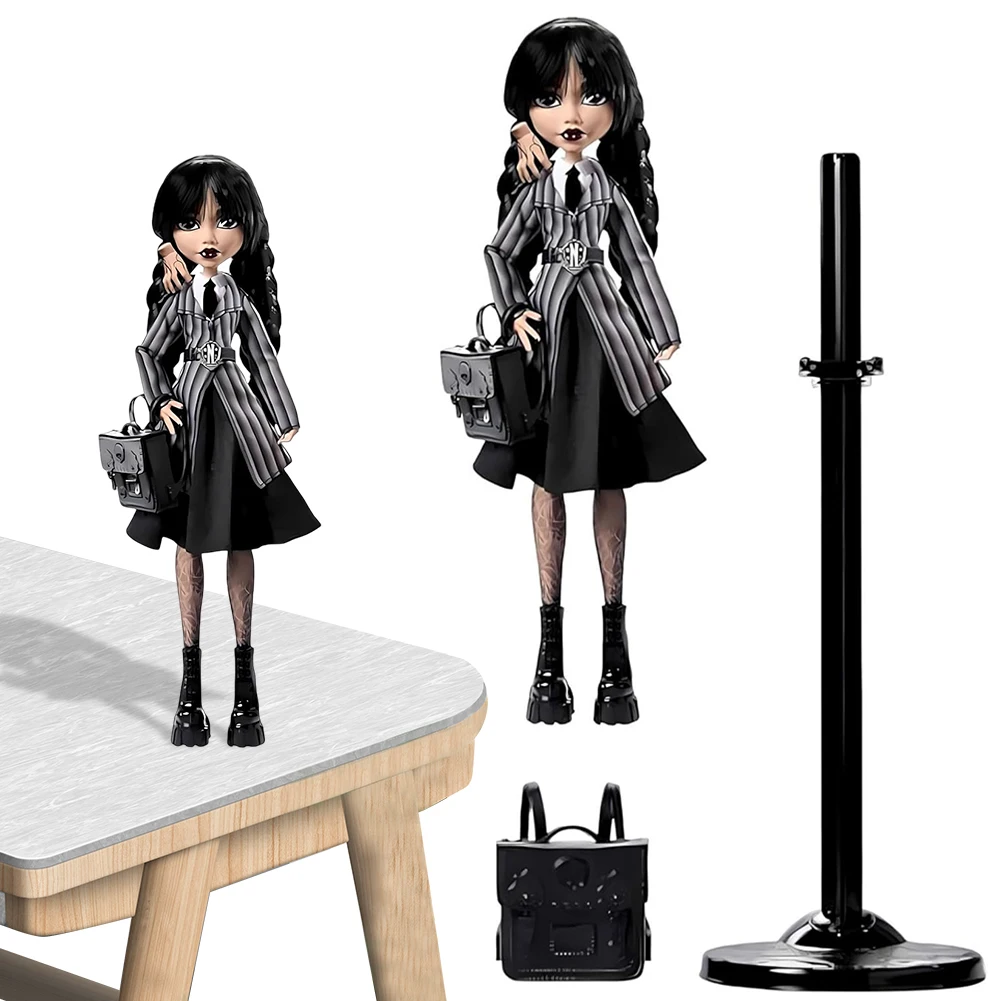 25cm-Girls-Wednesday-Doll-Tabletop-Ornaments-Wednesday-Addams-Family ...
