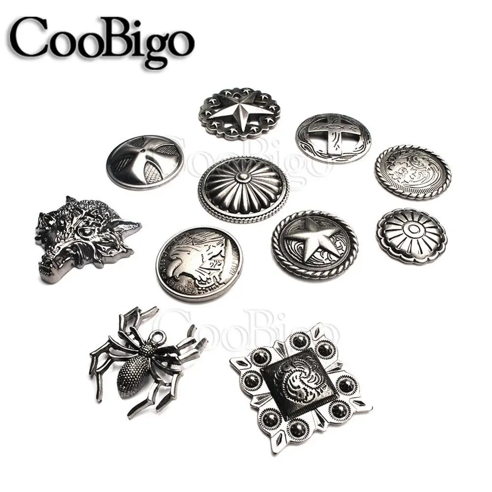 Concho-Rivets-Studs-Spikes-Tacks-for-Leather-Decor-Bag-Belt-Clothes ...
