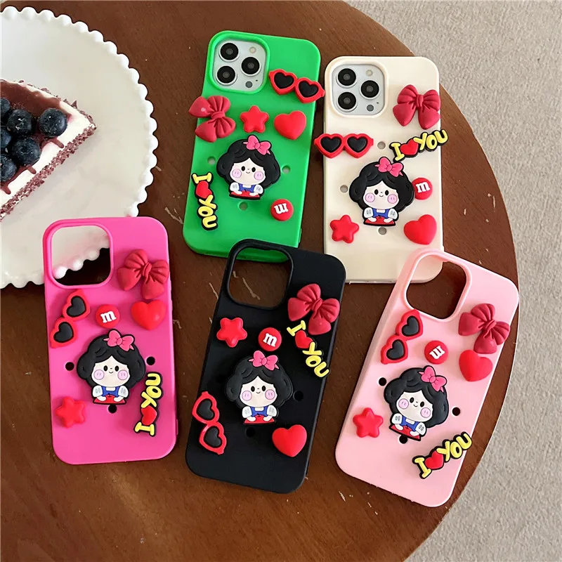 Чехол для телефона с отверстиями для девочек, смешной чехол для iPhone ...
