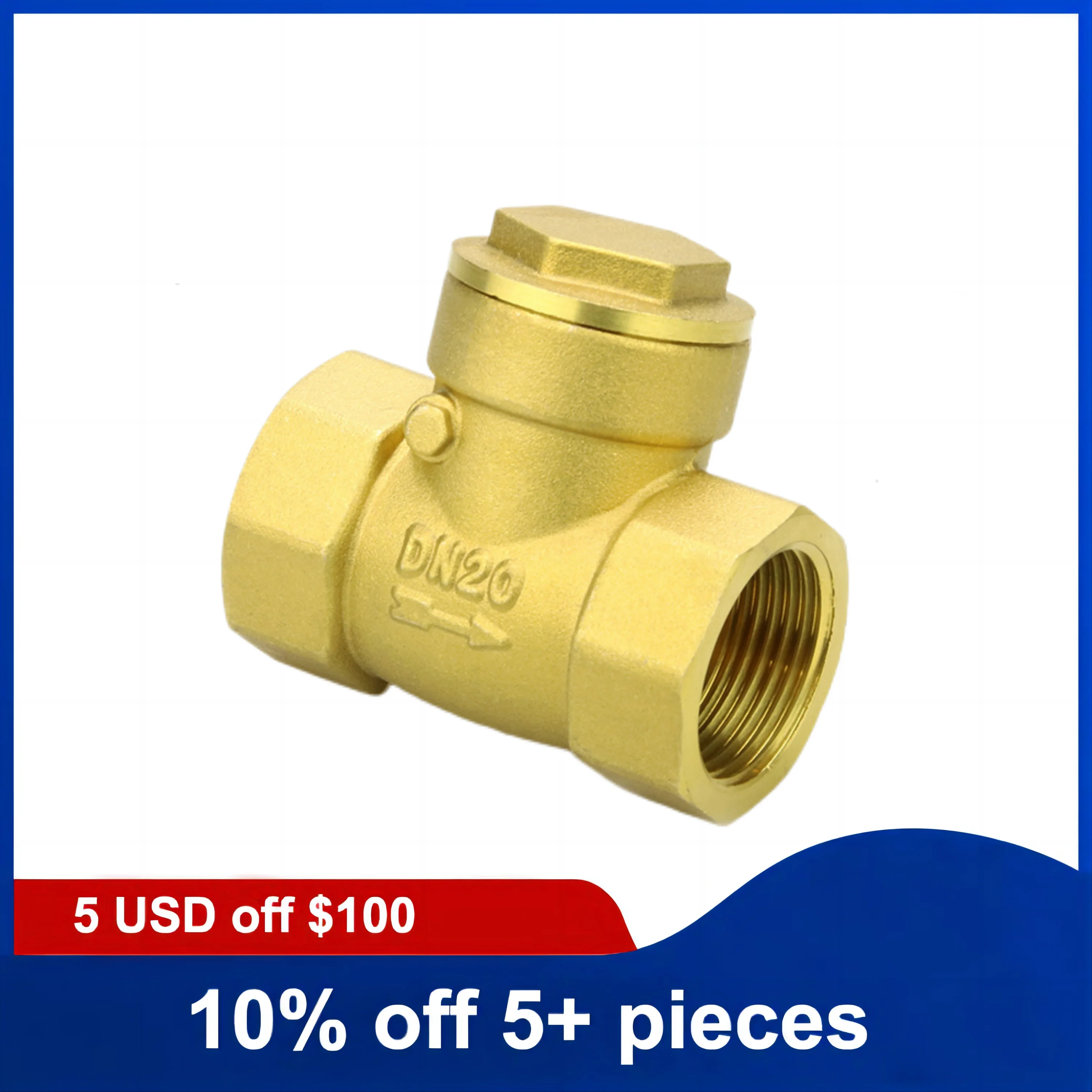 V-lvula-de-retenci-n-tipo-oscilante-de-lat-n-de-3-4-pulgadas-rosca ...