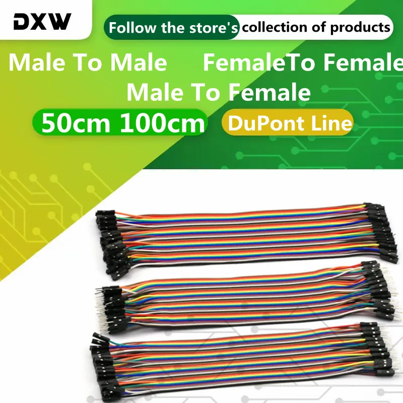 40PCS-Lot-DuPont-Line-50cm-100cm-Jumper-Wire-DuPont-Line-DuPont-Cable ...