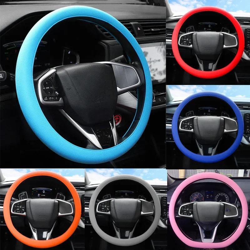Universal-Car-Silicone-Steering-Wheel-Cover-Elastic-Non-Slip-Cover-for ...