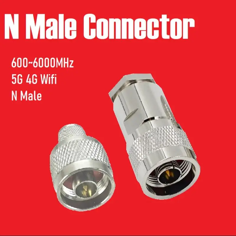 RF-Connector-N-Male-Plug-Crimp-RG5-RG6-RG58-RG213-LMR300-Cable-RF ...