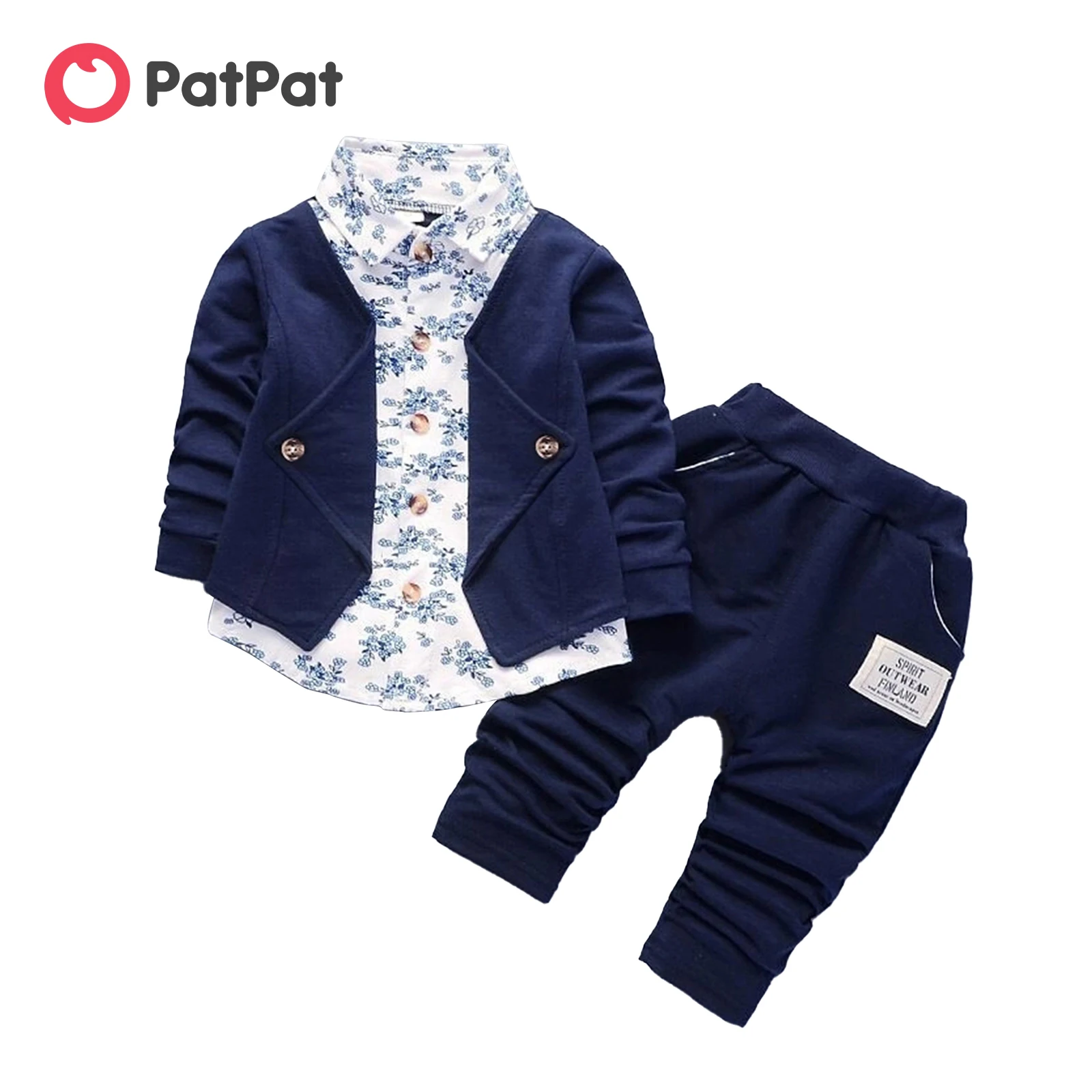 Baby Cotton Top Pants Set Floral Print | Baby Boy Floral Pant Top Sets ...