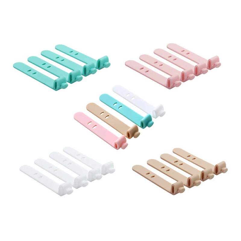 Couleur Mixed-4PCS Téléphone Portable Câble Enrouleur Écouteur Clip ...