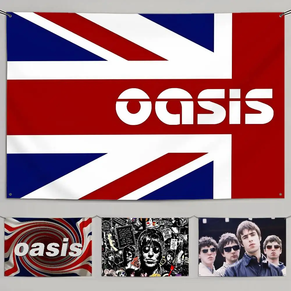 O-Oasis Band High End Quality Flag Custom Flags Wall Hanging Tapestry ...