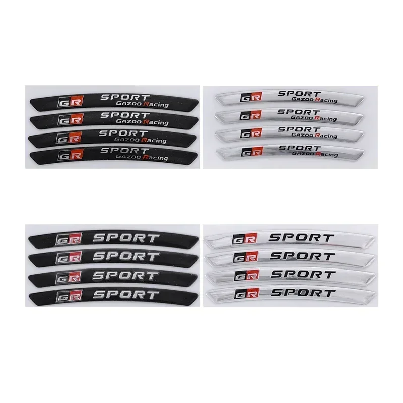 4pcs-Metal-GR-Sport-Logo-Car-Wheel-Rim-Sticker-For-Toyota-Yaris-CH-R ...