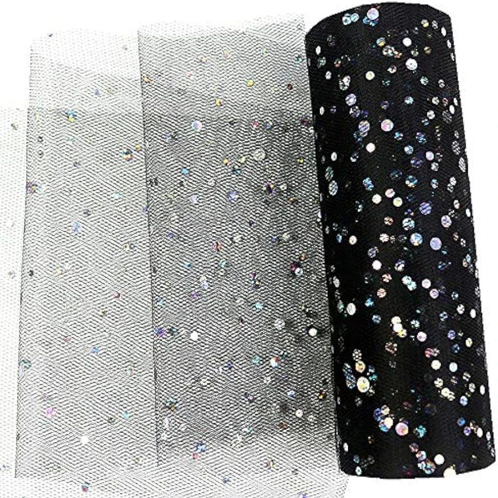 Glitter-Sequin-Tulle-Roll-Stof-6-Inch-X-25-Meter-Meerdere-Kleuren-Kan ...