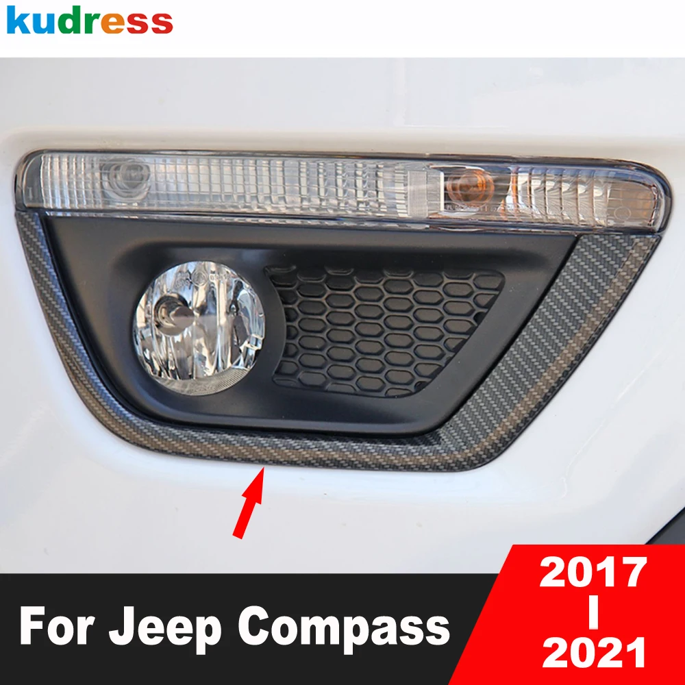 Front-Fog-Light-Lamp-Cover-Trim-For-Jeep-Compass-2017-2018-2019-2020 ...