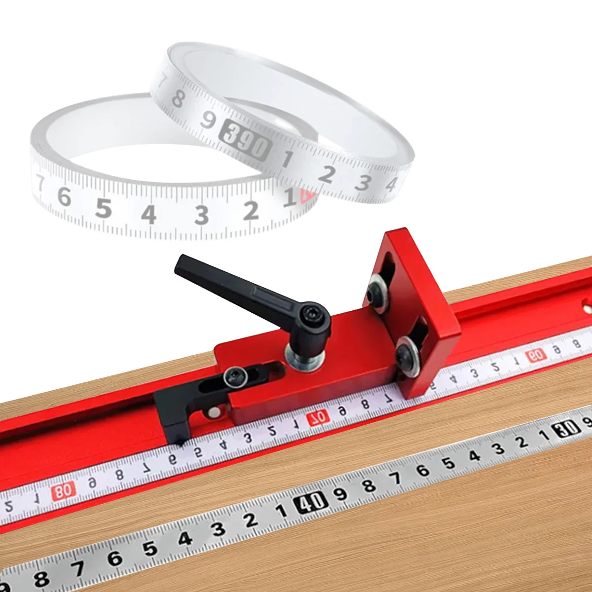 Selbst-klebendes-Ma-band-Edelstahl-Werkbank-Lineal-Klebeband-Ma-band ...