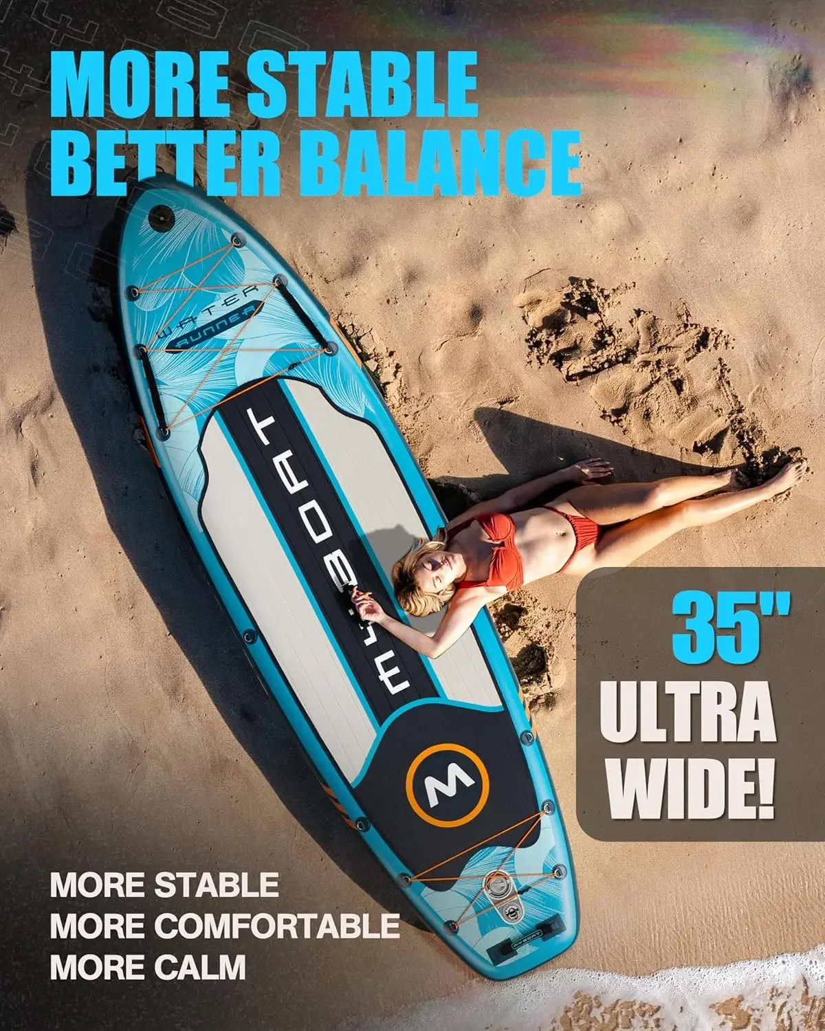 SUP Board with 3 Removable Fins & Dual Bungee – OUTFITTERS PURSUIT