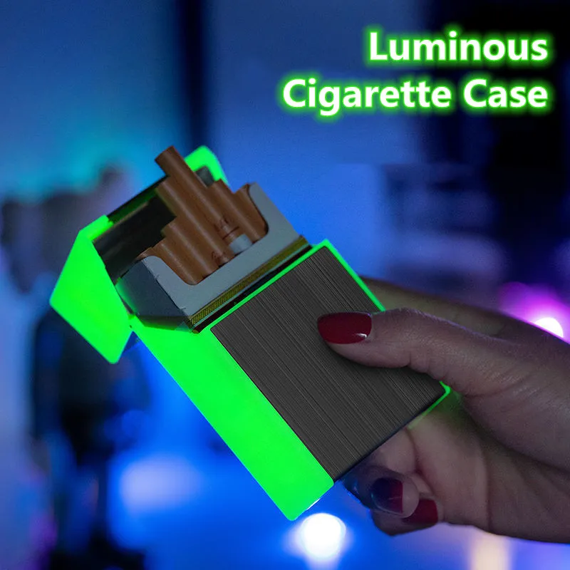 Luminous Cigarette Case Box Cover Glow In The Dark 20Pcs Capacity ...