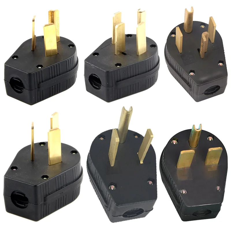 Black-30A-50A-America-Wire-Industry-Plug-Socket-NEMA-L5-50-6-30-10-50 ...