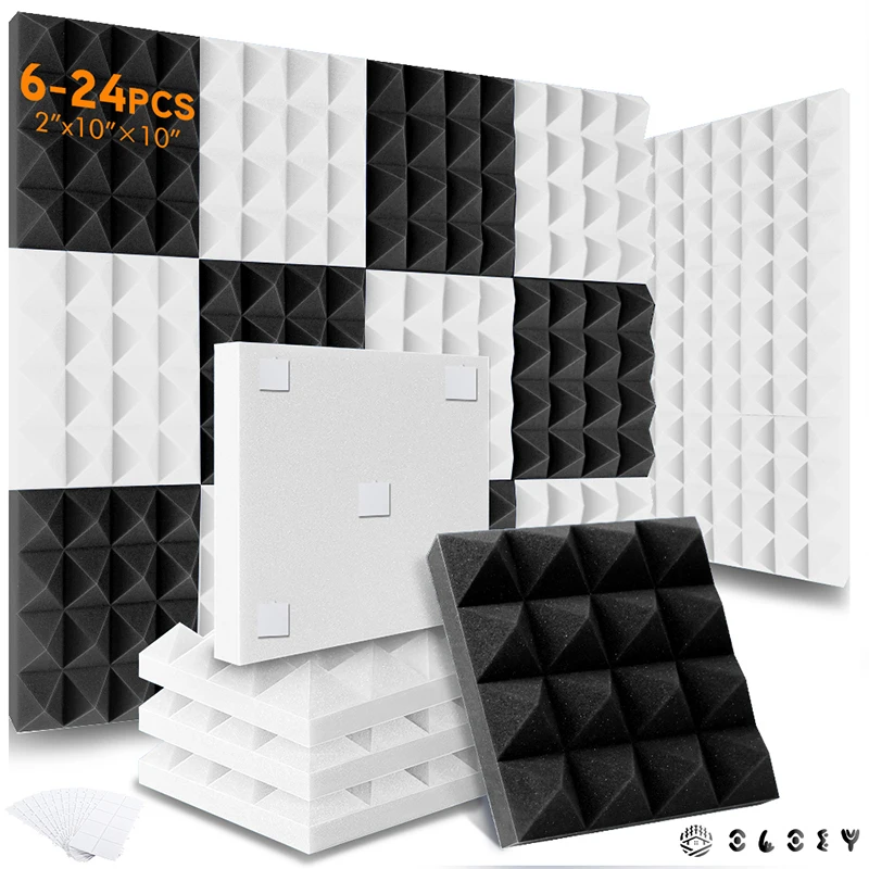 Acoustic-Foam-Wedges-6-12-24-Pcs-Studio-High-Density-Acoustic-Sponge ...