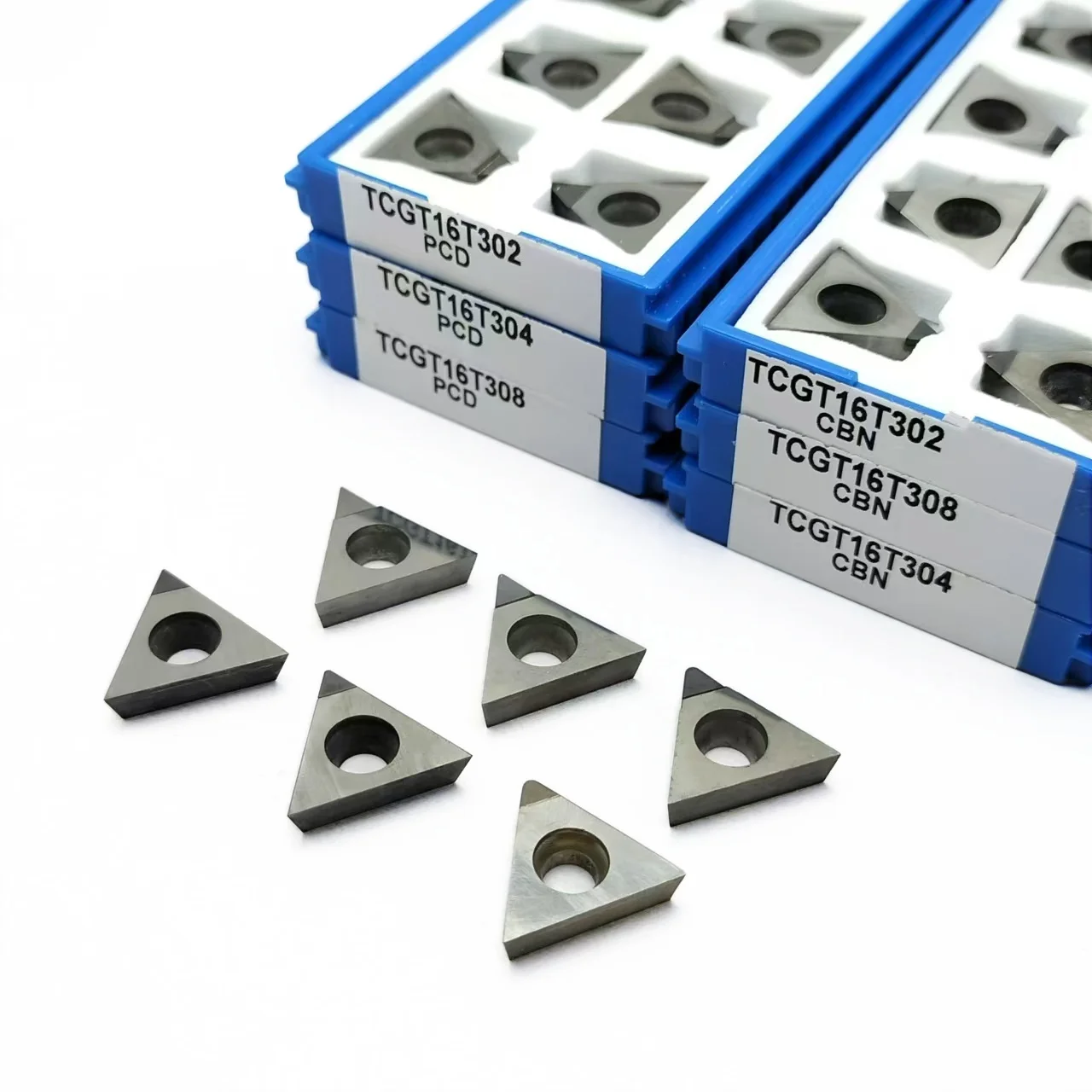 1PCS-TCGT16T302-TCGT16T304-TCGT16T308-PCD-CBN-Diamond-Insert-External ...