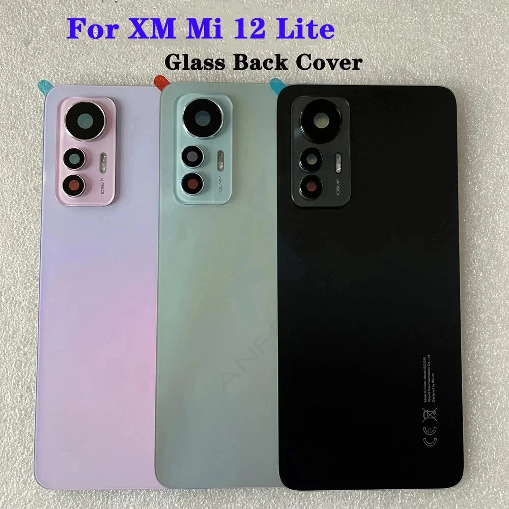 New-For-XM-Mi-12-Lite-Ceramic-Back-Battery-Cover-For-Mi12-Lite-Door ...