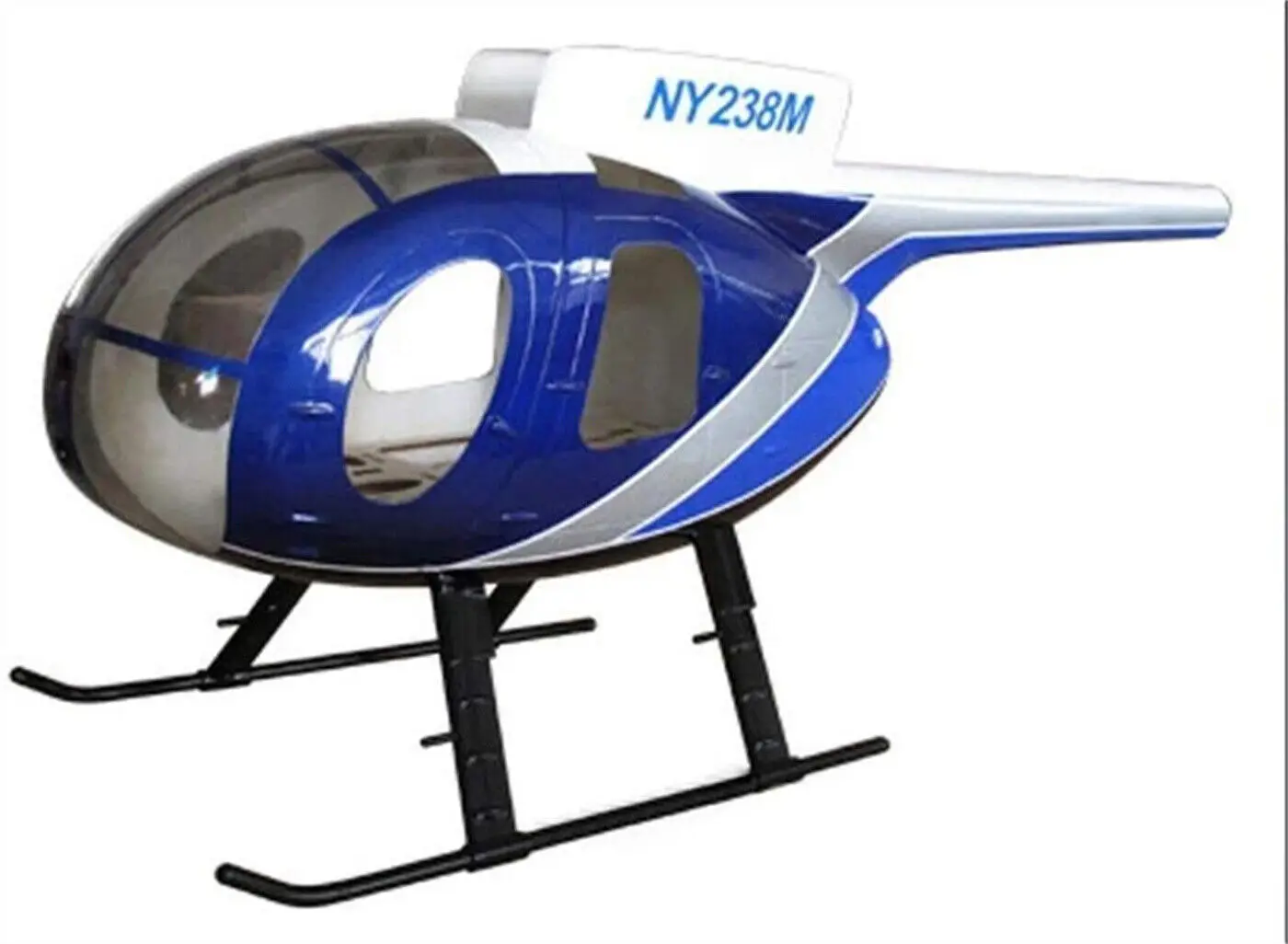 250-Size-Police-RC-Helicopter-MD500D-Pre-Painted-Fuselage-for-Align-T ...