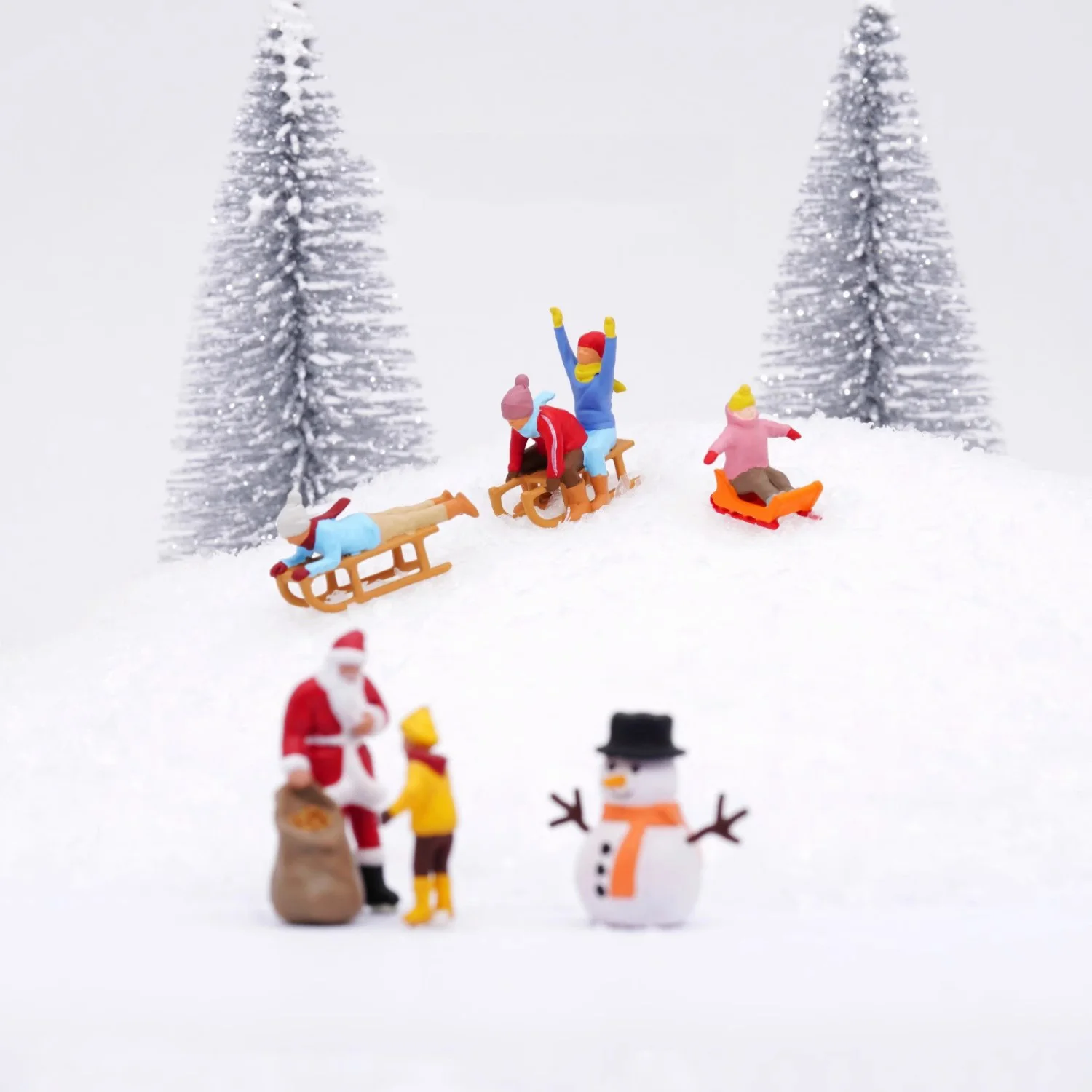 Resin Diorama 1/64 Skier Kid Miniature Figures Miniatura 1/87 ...