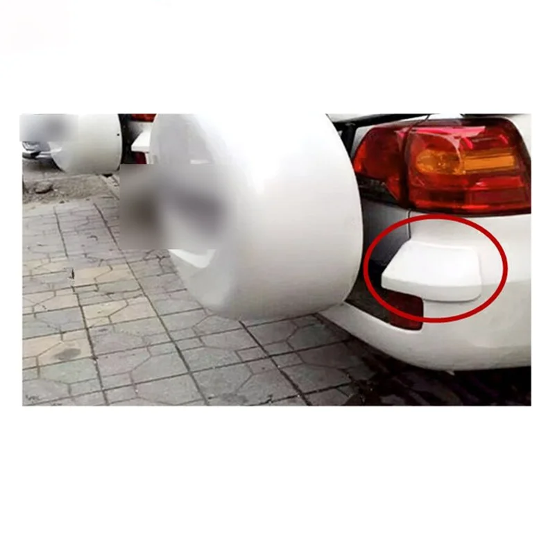 Rear-Bumper-Spare-Tire-Carrier-Trim-Conner-wrap-angle-Cover-Pearl-White ...