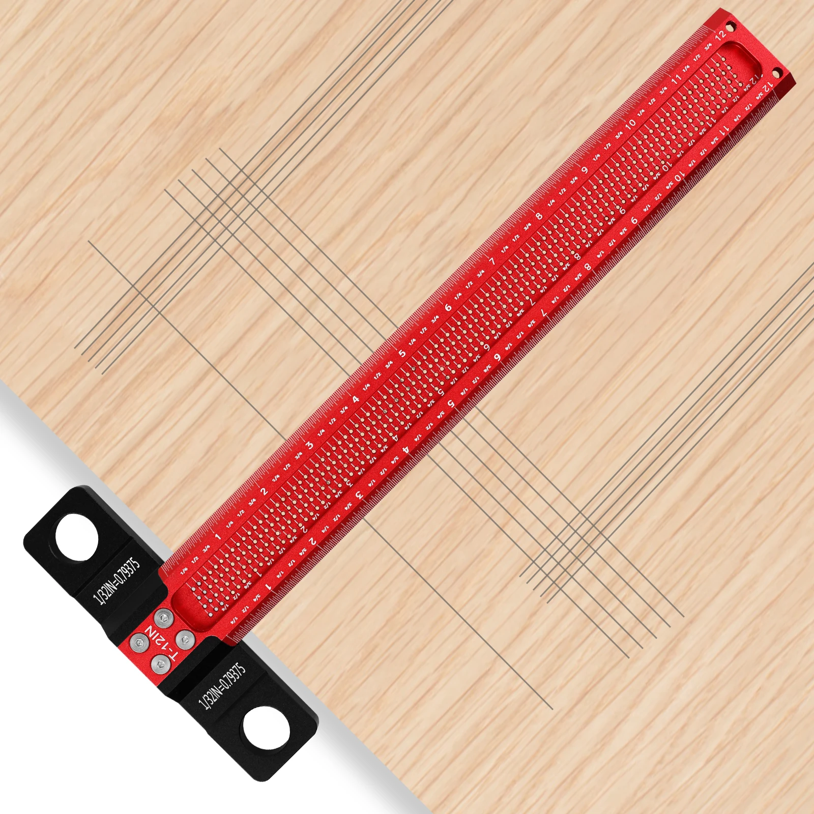 T-Square-Ruler-Aluminum-Alloy-Woodworking-Scribe-Marking-T-Ruler ...