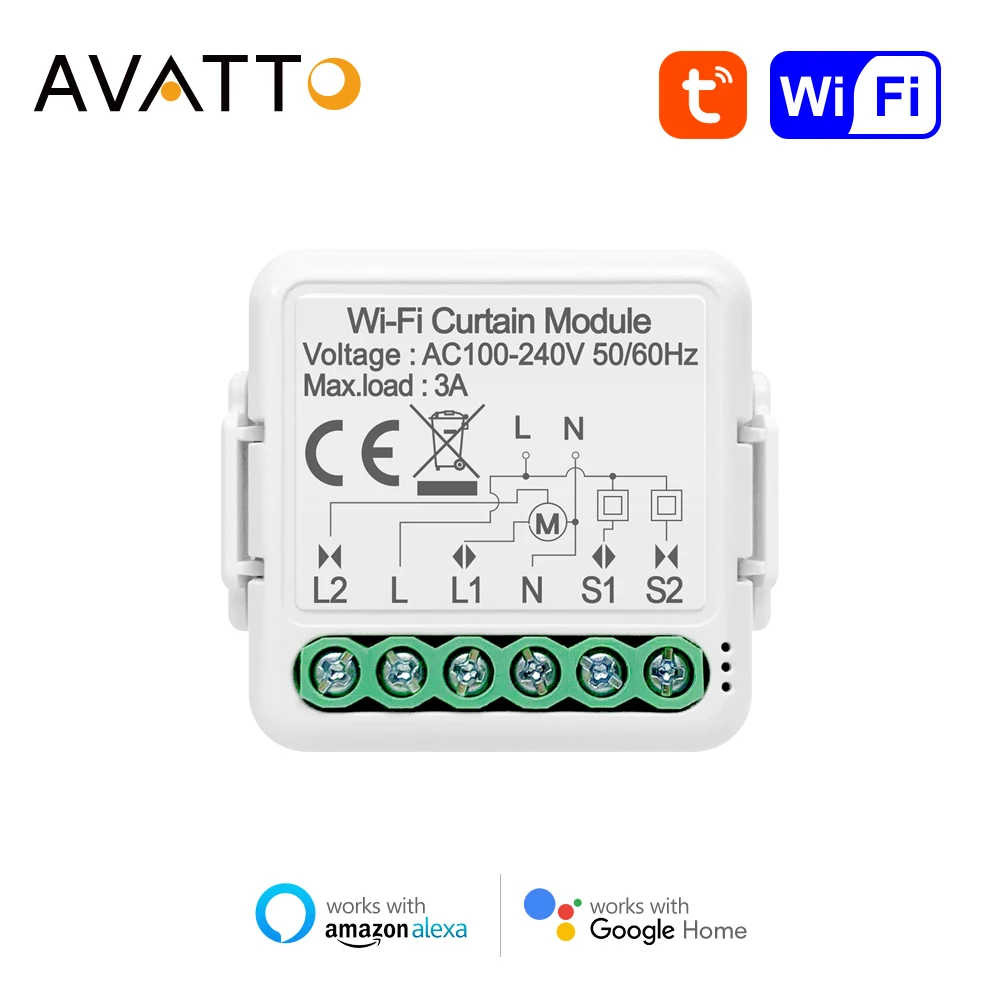 Wifi Smart Curtain Switch Module Roller Blinds | Wifi Curtain Control ...