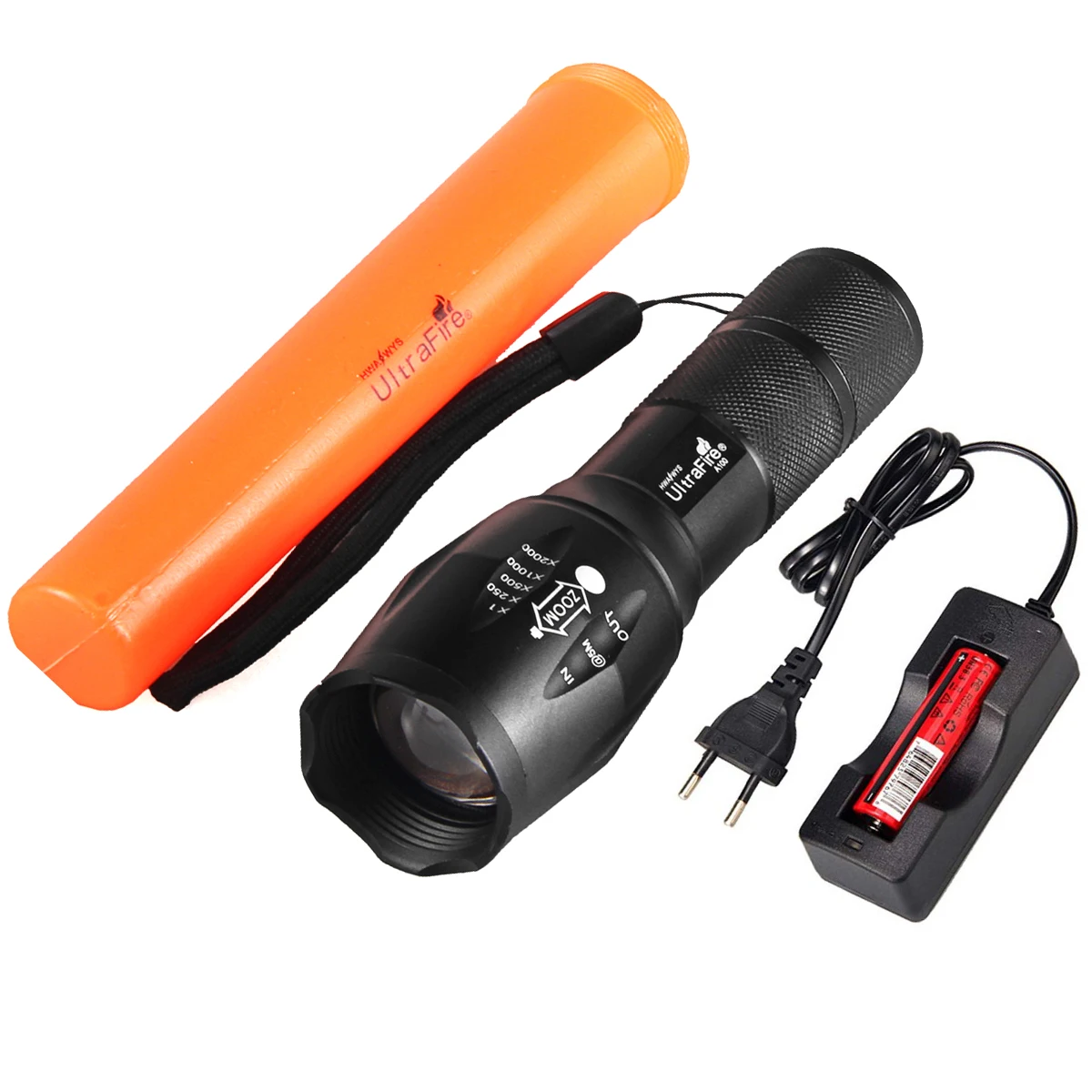 UltraFire-A100-Traffic-Baton-1000-Lumen-18650-Led-Camping-Flashlight-6 ...