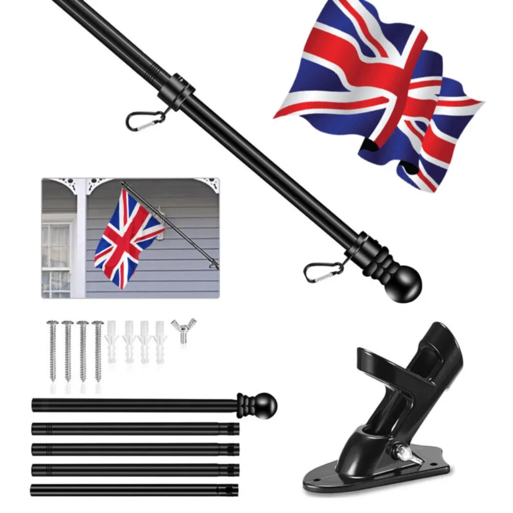 New-Adjustable-Telescopic-Flag-Pole-6Ft-Stand-Flagpole-Collapsible-Yard ...