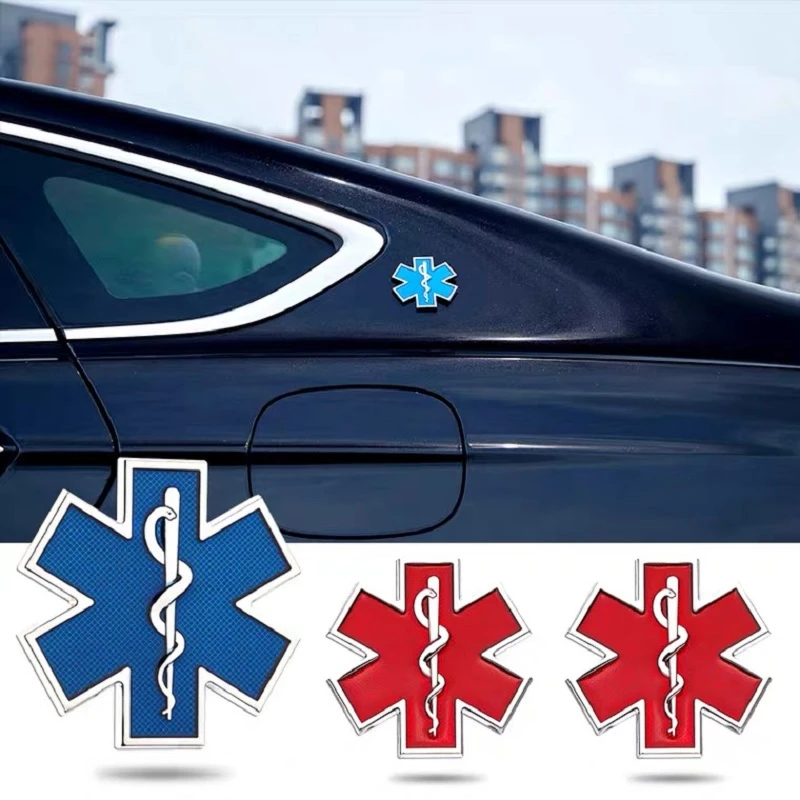 Star Of Life Sticker Decal Blue Medical Paramedic Ambulance Sticker ...