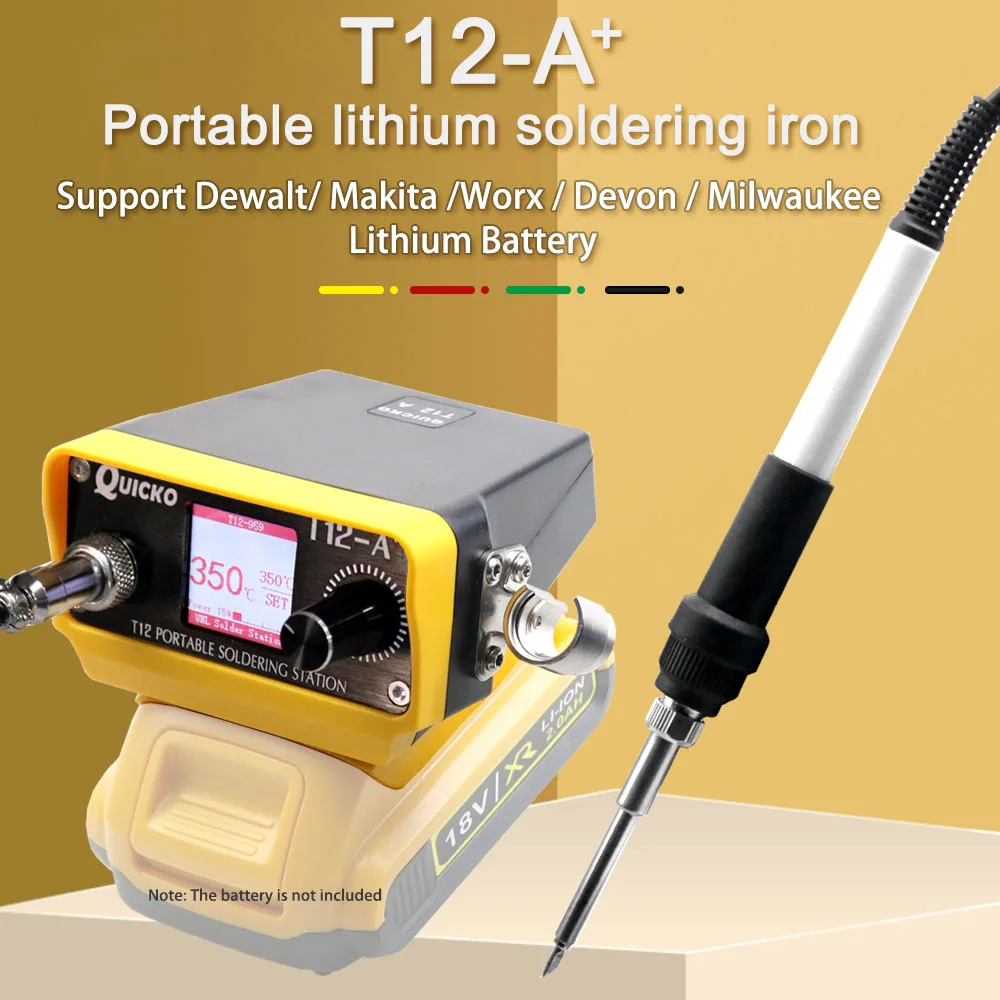 T12-A-plus-Cordless-Soldering-Station-Solder-Iron-for-Dewalt-Makita ...