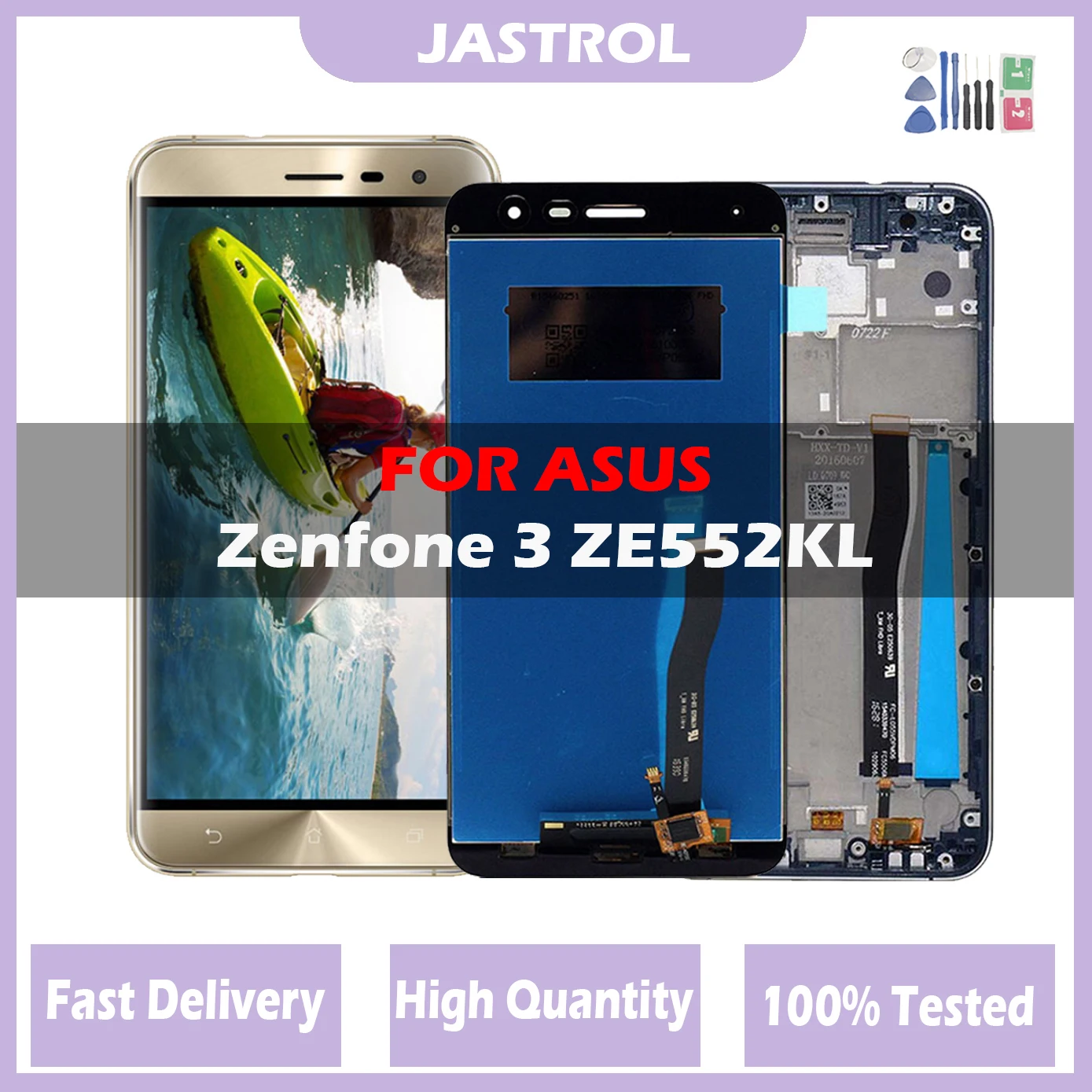 LCD original para Asus ZenFone 3 ZE552KL Display Qualidade Premium ...