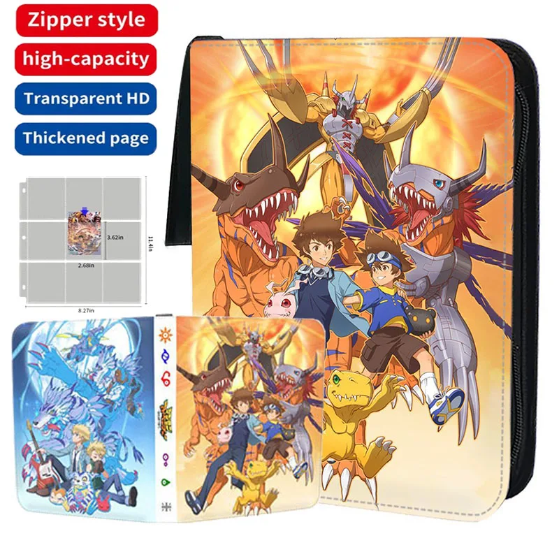 400-900pcs-Digital-monster-Card-Album-4-9-Pocket-Zipper-Cards-Binder ...