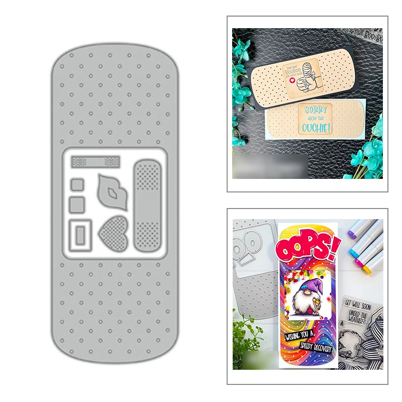 2022 New Bandage Band Aid Metal Cutting Dies For DIY Craft Making Paper ...