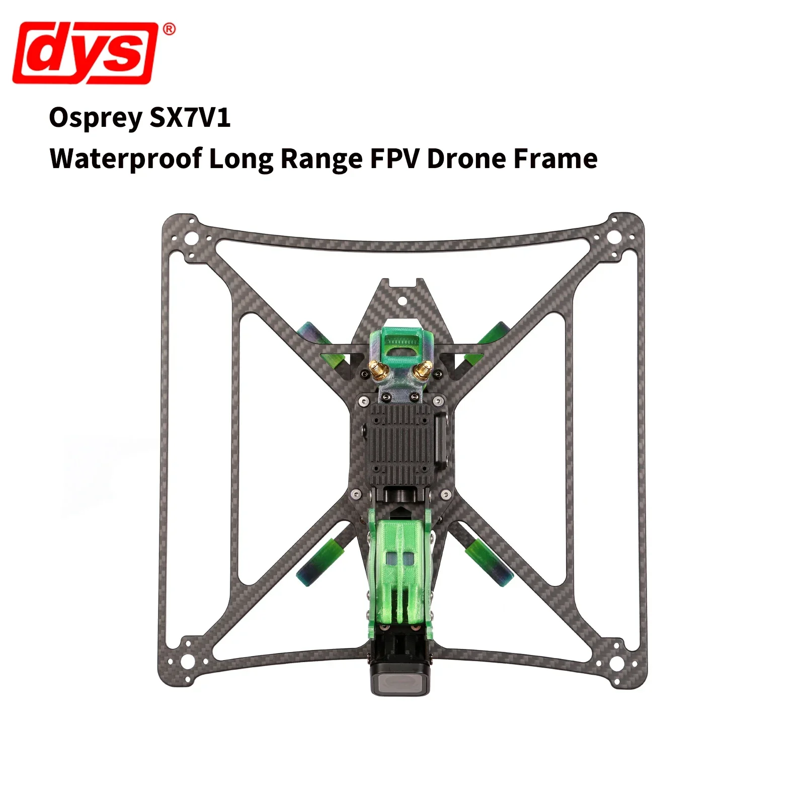 DYS Osprey SX7V1 Waterproof Long Range FPV Drone Frame works with HD O3 ...
